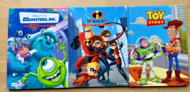 3X DISNEY PIXAR Monsters Inc The Incredibles Toy Story Hardcover ...