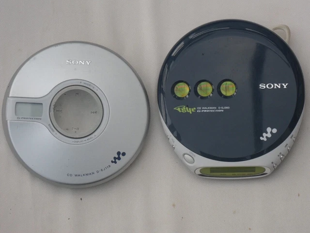 SONY PORTABLE DISCMAN Disc player x 2 For parts or repair £5.91 ...