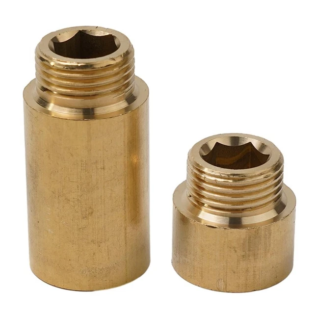 HIGH QUALITY BRASS Thread Fitting Connection Extension for Taps 1/2 ...