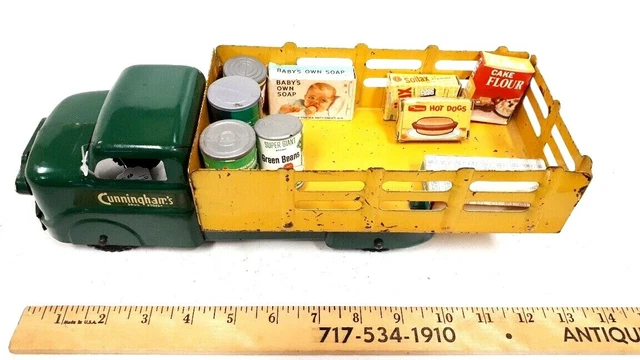 1950'S MARX -CUNNINGHAM'S Drug Stores-Delivery Truck w/ 9 Boxes ...