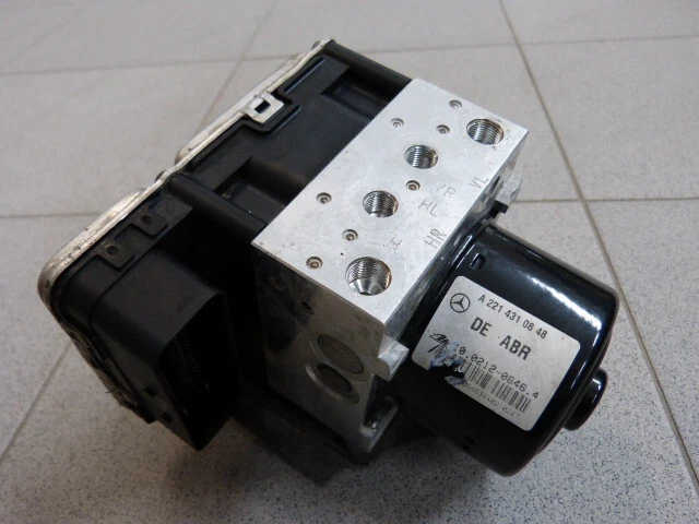 MERCEDES BENZ C216 W221 ABS hydraulic block ESP control unit brake pump ...