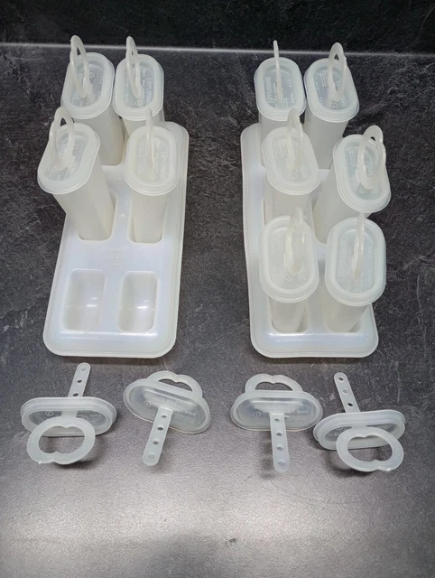 VINTAGE TUPPERWARE POPSICLE Maker Mold 344 Freezer Ice Tups Set Plus ...