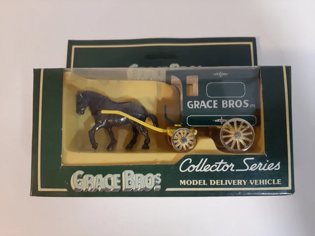GRACE BROS. COLLECTOR Series Horse-Drawn Van Model Delivery Vehicle $10 ...