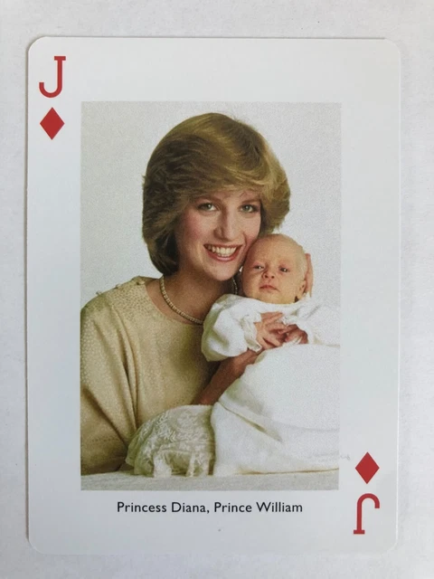 PRINCESS DIANA PRINCE William Royalty Babies Swap Playing Card. Queen ...