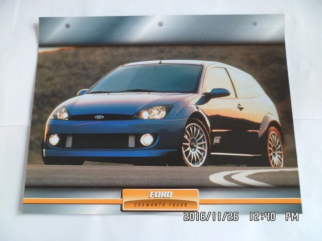 EXCEPTIONAL CAR CARD Ford Cosworth Focus $2.59 - PicClick