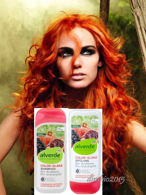 ALVERDE COLOR & Shine Shampoo/Conditioner with Bio-Acai berry,Natural ...