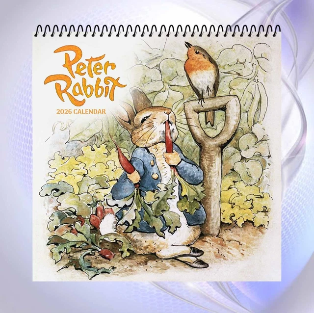 PETER RABBIT 2026 Calendar, Classic Beatrix Potter Wall Art, Vintage ...