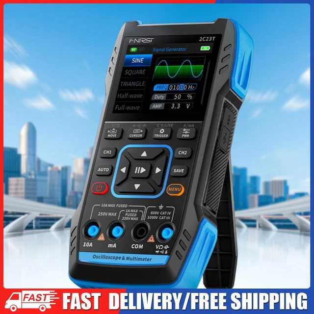 MINI OSCILLOSCOPE MULTIMETER 3 in 1 Signal Generator 10MHZ 50MS/s ...