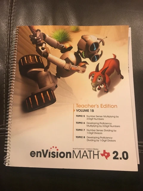 ENVISION MATH 2.0, Grade 4, Teacher's Edition, Volume 1B: Topics 5-8 $9 ...
