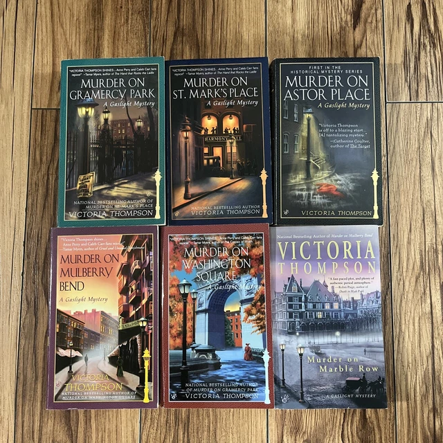 VICTORIA THOMPSON GASLIGHT Mystery Books, Murder On Gramercy Park ...