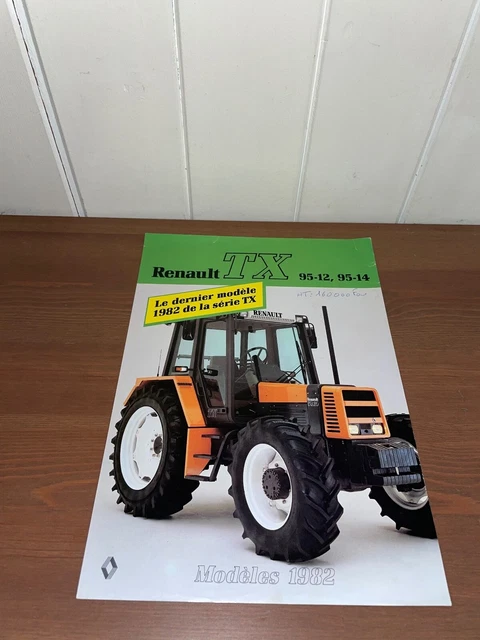 BROCHURE PROSPEKT PROSPECTUS TRACTEUR RENAULT TX 95-12/95-14 tractor-traktor-ih EUR 6,99 ...