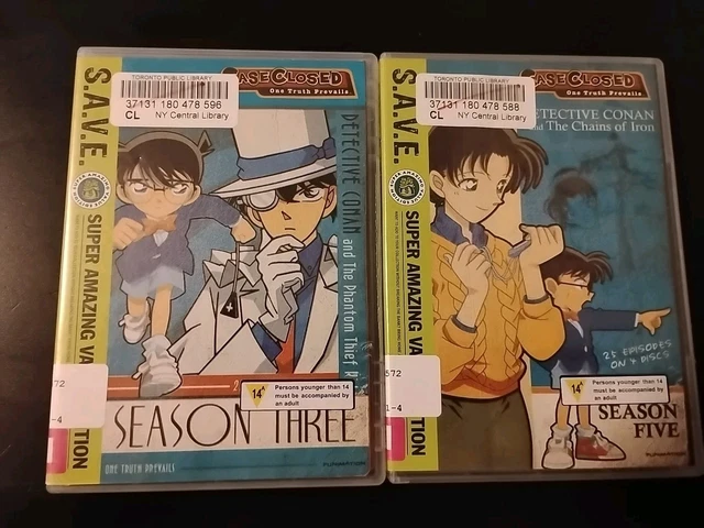 DETECTIVE CONAN. CASE Closed: Season 3 And 5 Dvd. Ex Library $34.00 ...
