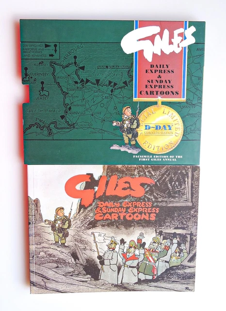 VINTAGE GILES D-DAY Commemoration Special Limited Edition Book Giles ...