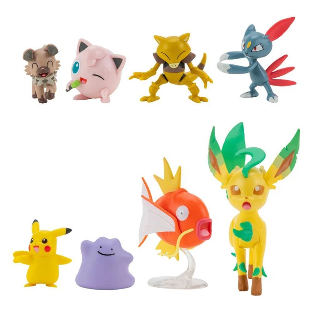 POKÉMON BATTLE FIGURE Set Figure 8-Pack Female Pikachu, Jigglypuff ...