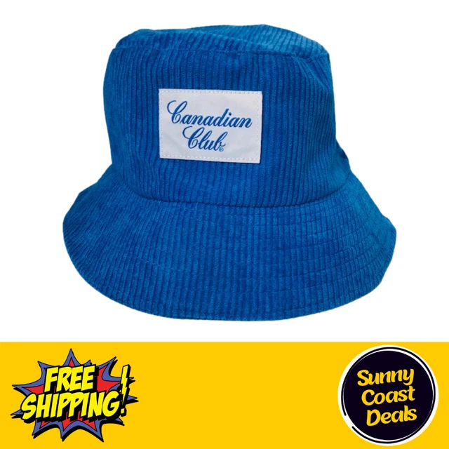 CANADIAN CLUB CORDUROY Bucket Hat Cap Blue Collectable Like New - Free ...