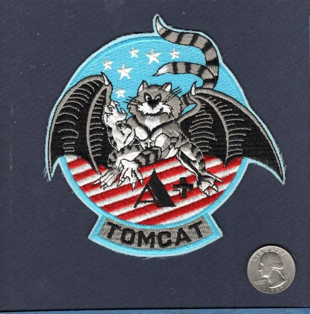 GRUMMAN F-14 TOMCAT fighter US navy squadron top gun PVC rubber 3D hook patch EUR 8,24 - PicClick IT