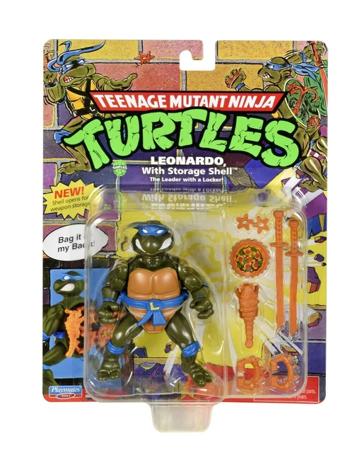 LEONARDO STORAGE SHELL Classic Teenage Mutant Ninja Turtles TMNT Figur ...