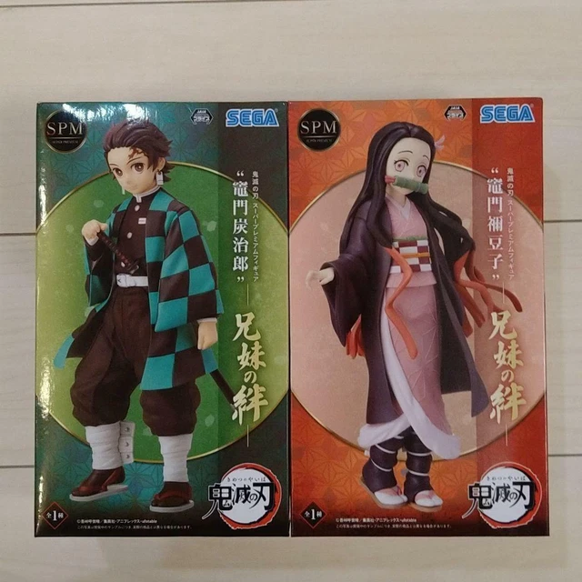 SEGA DEMON SLAYER Nezuko Tanjiro Figures Brother Sister bond Kimetsu no ...