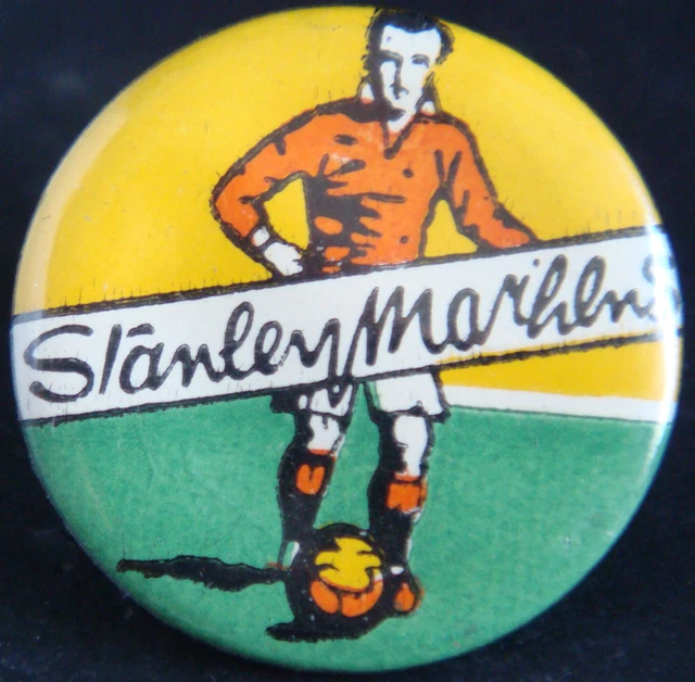 SIR STANLEY MATTHEWS BLACKPOOL Legend Very rare vintage button badge ...