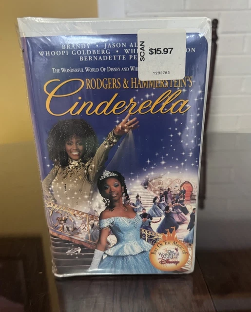 1997 DISNEY RODGERS & Hammerstein's Cinderella VHS Whitney Houston ...