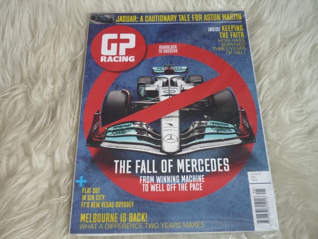 MAGAZINE NEW F1 racing gp may 2022 the fall of mercedes £10.00 ...