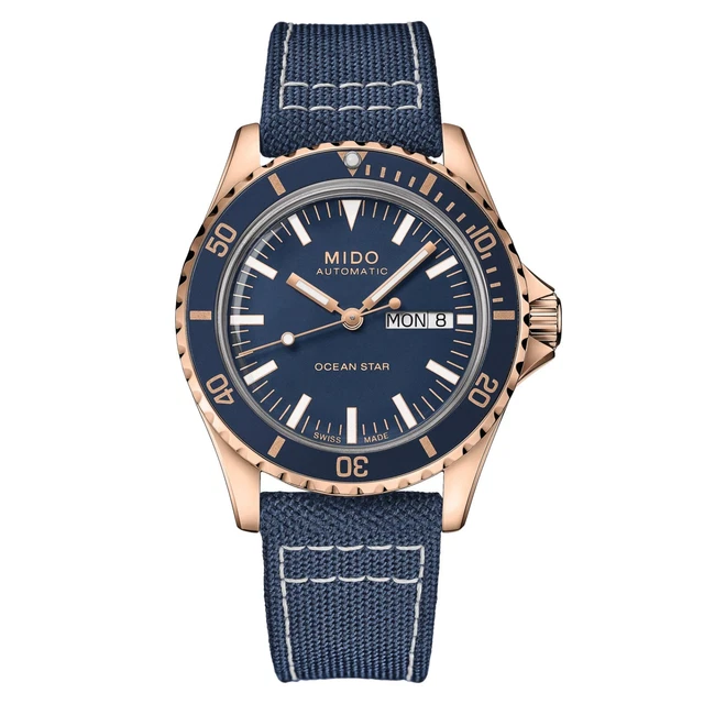 MIDO OCEAN STAR Tribute SWISS Automatic Blue Dial Men's Watch ...