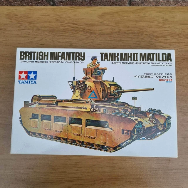 TAMIYA BRITISH INFANTRY Tank Mark IIA Matilda MK.III/IV Model Kit ...