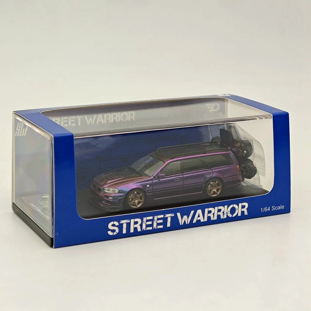 STREET WARRIOR 1:64 Nissan Stagea GTR R34 Purple with Accessories ...