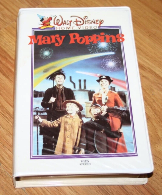 VINTAGE WALT DISNEY Home Video Mary Poppins (VHS Clamshell Case)Pre ...