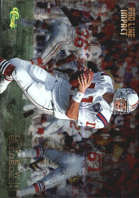 1995 PRO LINE Impact New England Patriots carte football #15 Drew ...