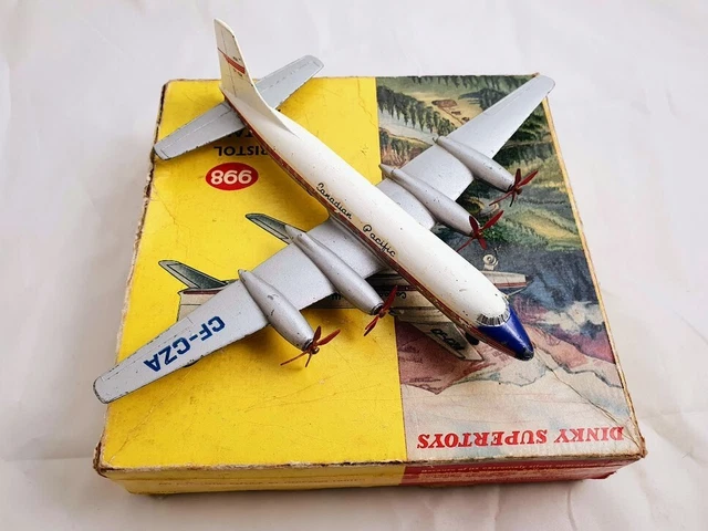 DINKY 998 BRISTOL Britannia Airliner - Canadian Pacific Aircraft in Box £89.00 - PicClick UK
