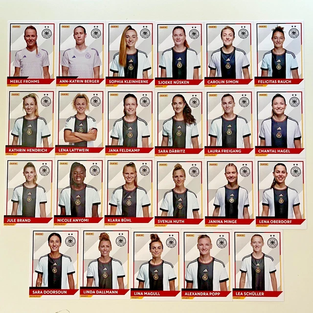 PANINI FIFA FRAUEN WM 2023 Women's World Cup -Alle 23 DFB Trading Cards ...