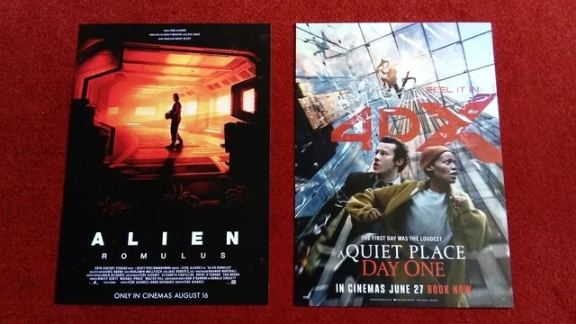 ALIEN ROMULUS & A Quiet Place Day One 4DX original A3 Cinema Posters £2 ...