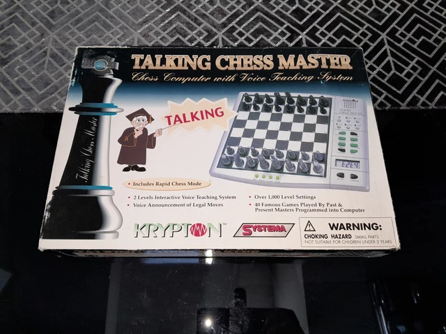 TALKING CHESS MASTER Chess Computer With Voice Teaching System Fully ...