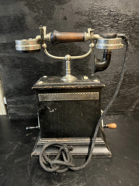 TELEFONO ANTICO TELEPHONE Old Antique Vintage A Manovella EUR 149,00 ...