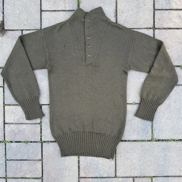 VINTAGE WORLD WAR 2 Korean War Era High Neck Wool Military Mechanics ...