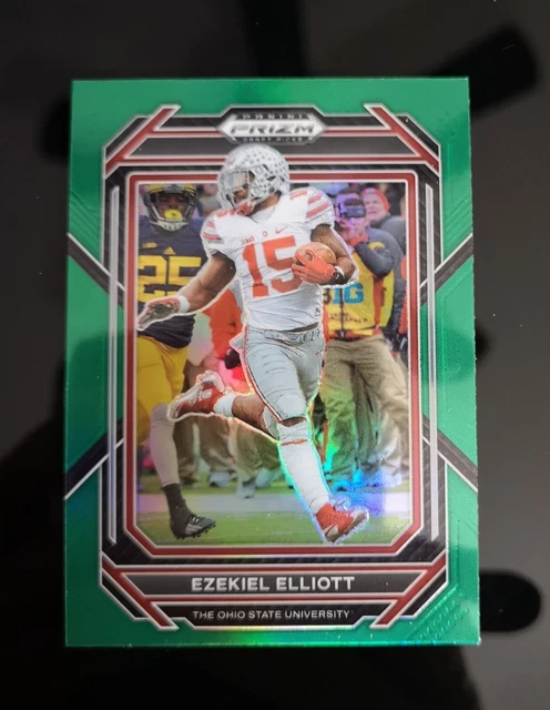 EZEKIEL ELLIOTT 2023 choix de draft football vert Prizm Ohio State #40 ...
