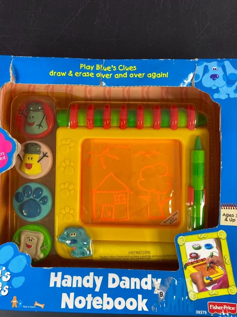 BLUES CLUES HANDY Dandy Notebook Draw & Erase New Sealed 2000 Rare ...