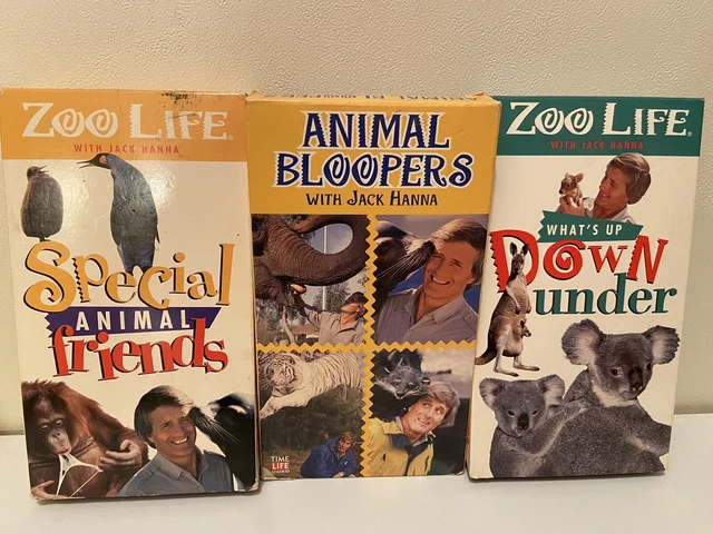 3 TIME LIFE Video(VHS, 1990s)Zoo Life, Down Under, Animal Bloopers ...