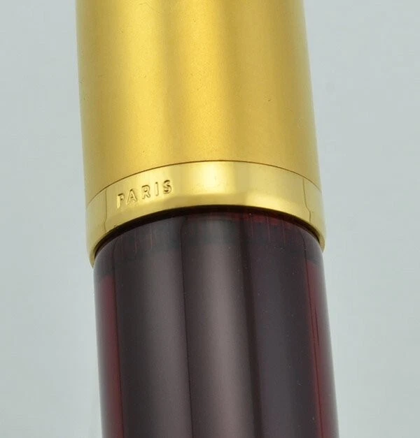 WATERMAN EDSON Rollerball Pen Ruby Red & Gold Trim In Box Very Rare Pen ...