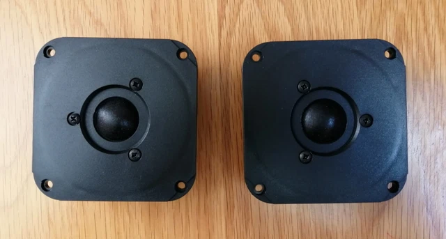 A PAIR WHARFEDALE 0318A Soft Poly-silk 25mm Dome Tweeter 60 Watt 8 Ohm ...