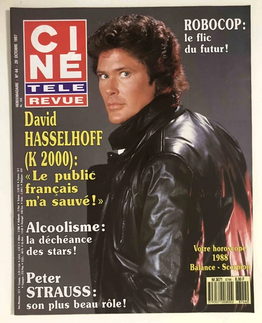 CINE REVUE N°44/1987-DAVID HASSELHOFF-PETER STRAUSS-ROBOCOP-DOROTHEE ...