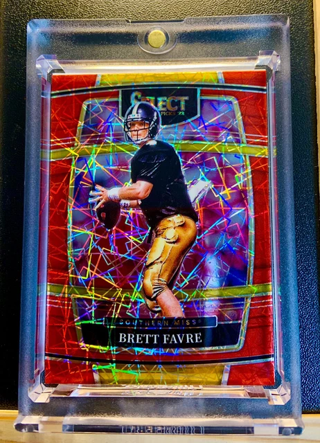 BRETT FAVRE Selezionato Laser Rosso Prizm Rifrattore Sp Come Nuovo Mvp ...