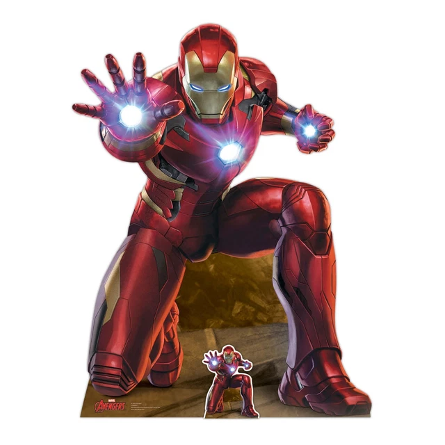 IRON MAN REPULSER Beam Blast Cardboard Cutout Marvel With Free Mini ...