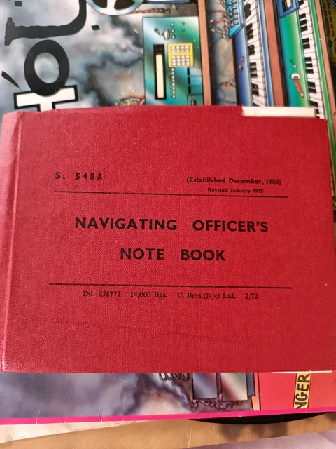 WW2 NAVIGATING OFFICERS Note Book Raf Army Paperwork Notebook British ...