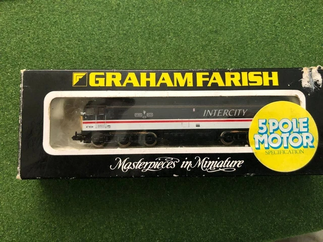 GRAHAM FARISH INTERCITY Class 47 Fire Fly 47834 N Gauge Locomotive £68. ...