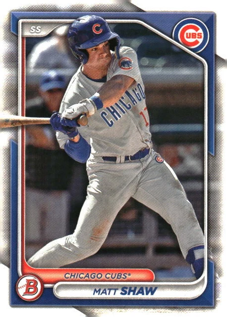 MATT SHAW 2024 Topps Bowman #BP-30 Chicago Cubs EUR 2,24 - PicClick IT
