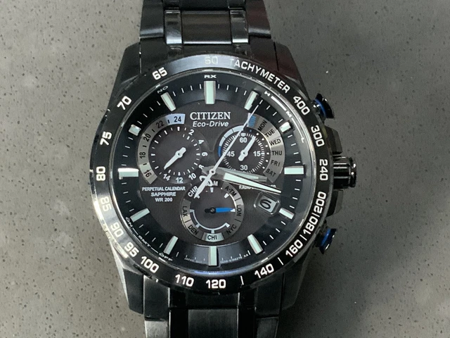 OROLOGIO CITIZEN UOMO Eco-Drive Cronografo A-T Allarme Radiocomandato ...
