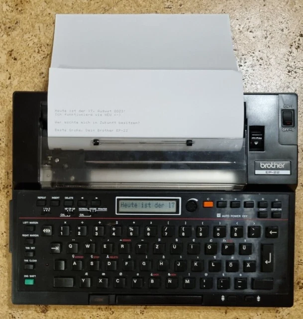 BROTHER EP-22 - Sammlerstück - Rarität - extrem selten - funktioniert ...