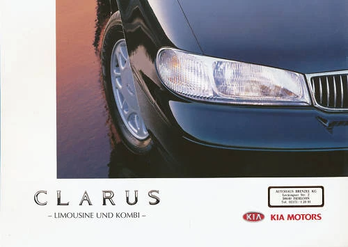 KIA CLARUS PROSPEKT 1998 10/98 D brochure broszura broschyr catalogue catalog EUR 15,95 ...